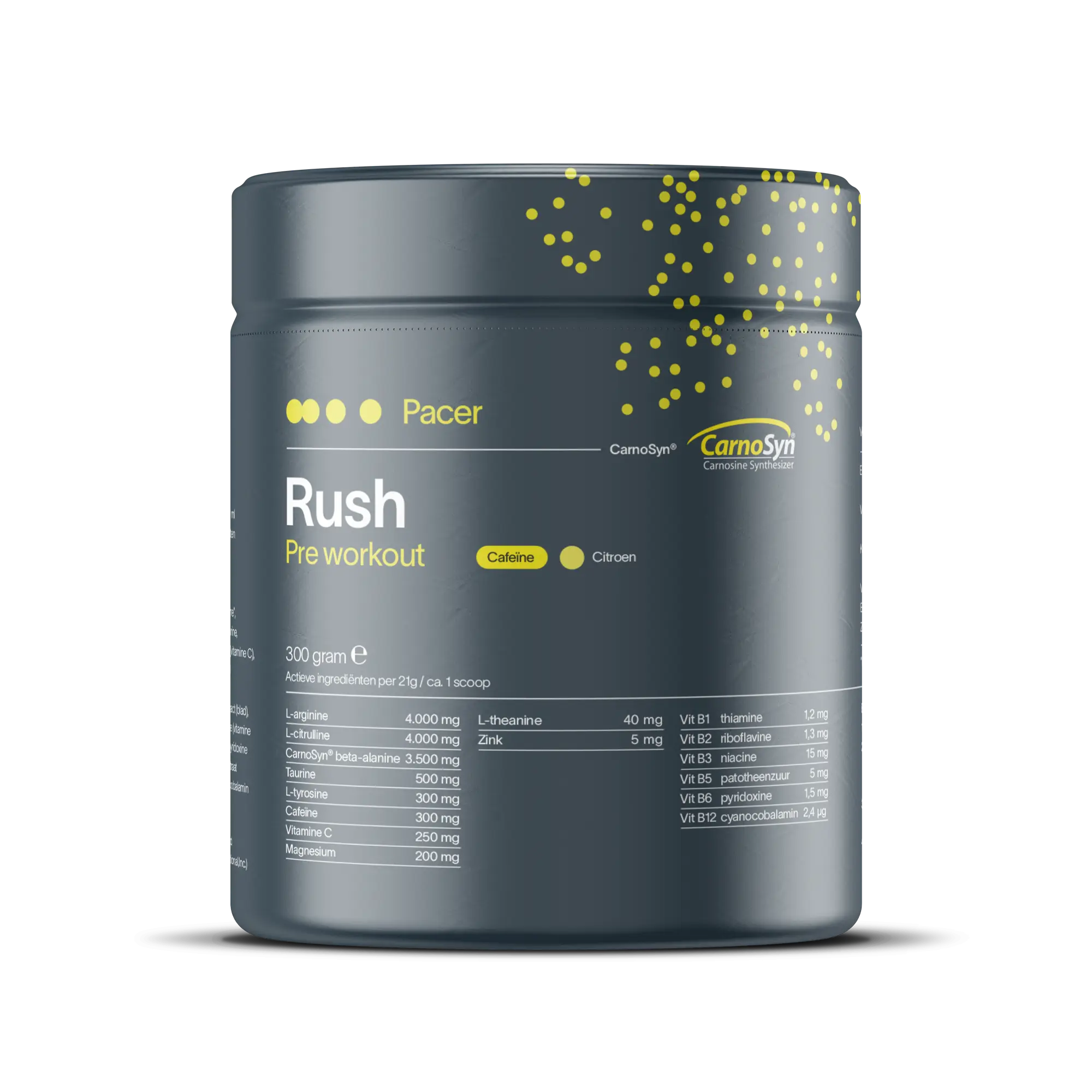 PACER RUSH – Pre-Workout met 300 mg cafeïne | PACER – Pacer